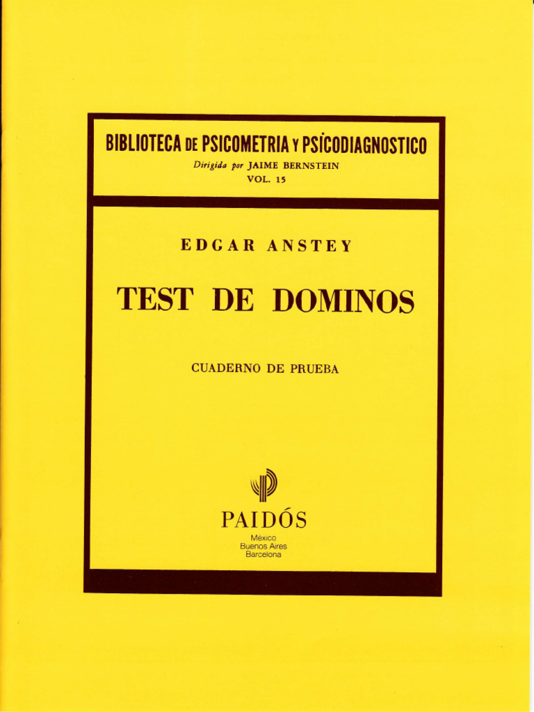 Test de Dominós (Aplicación) | PDF