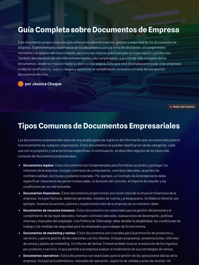 Guía de Gestión de Documentos Empresariales | PDF | La seguridad ...