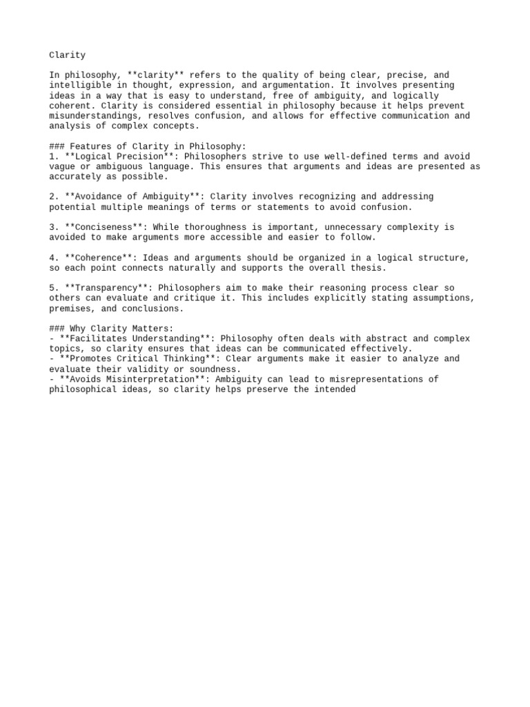 Clarity | PDF