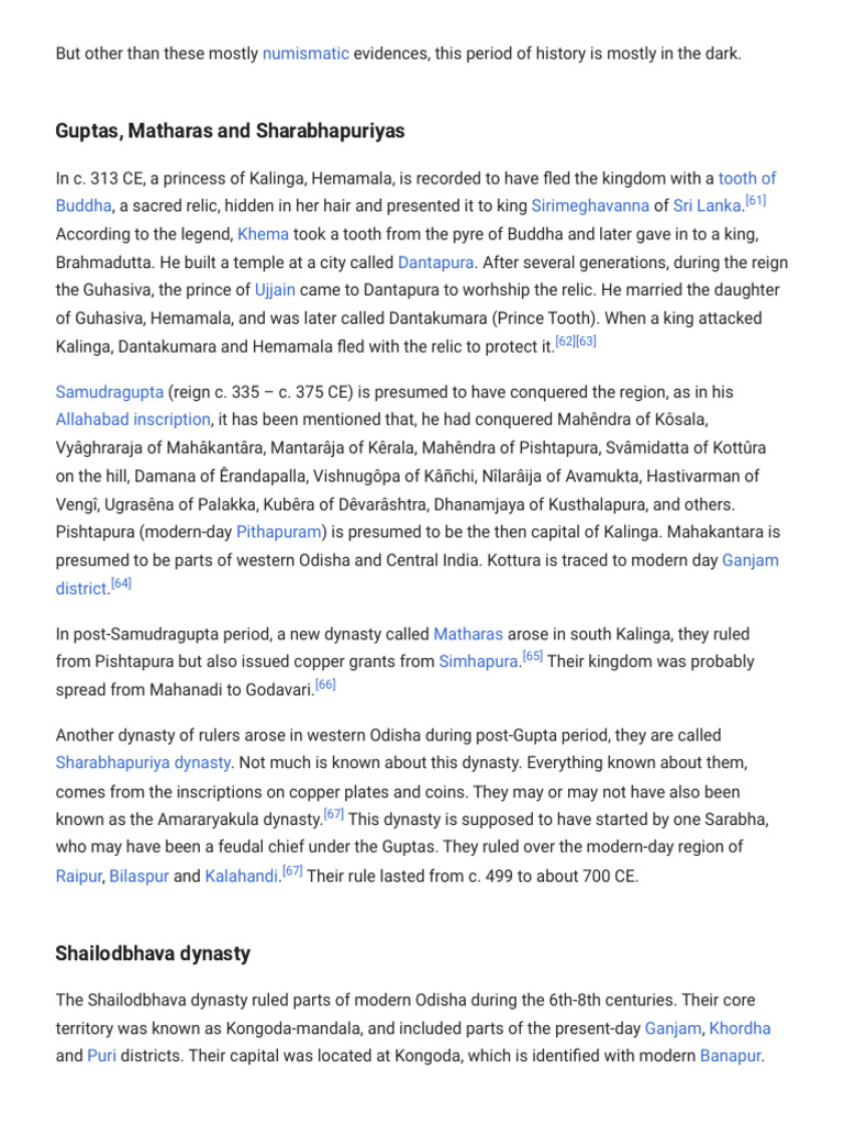 History of Odisha, Wikipedia - 3 | PDF