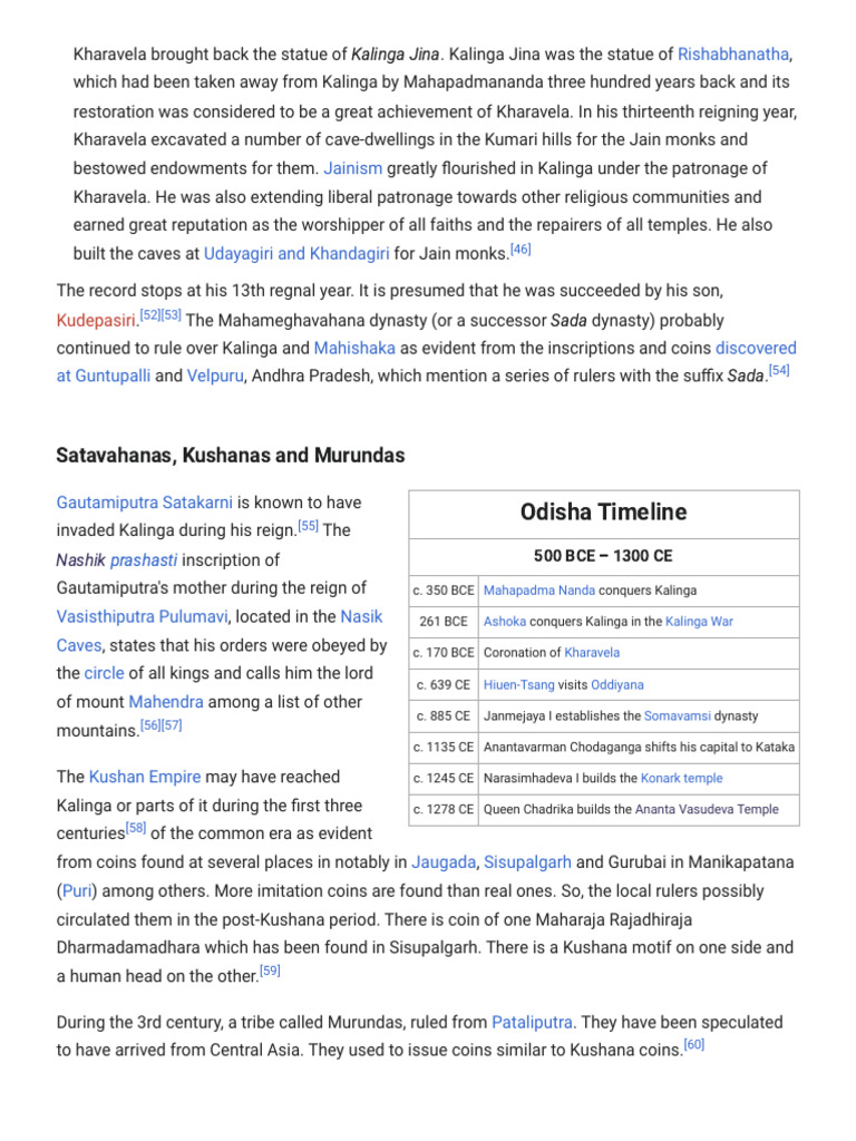 History of Odisha, Wikipedia - 2 | PDF