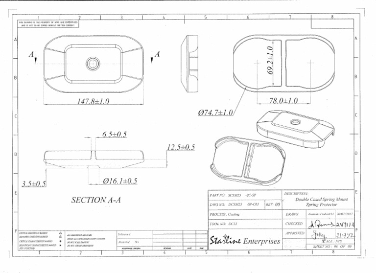 SCSM25-2C-SP - Spring Protector Casting | PDF