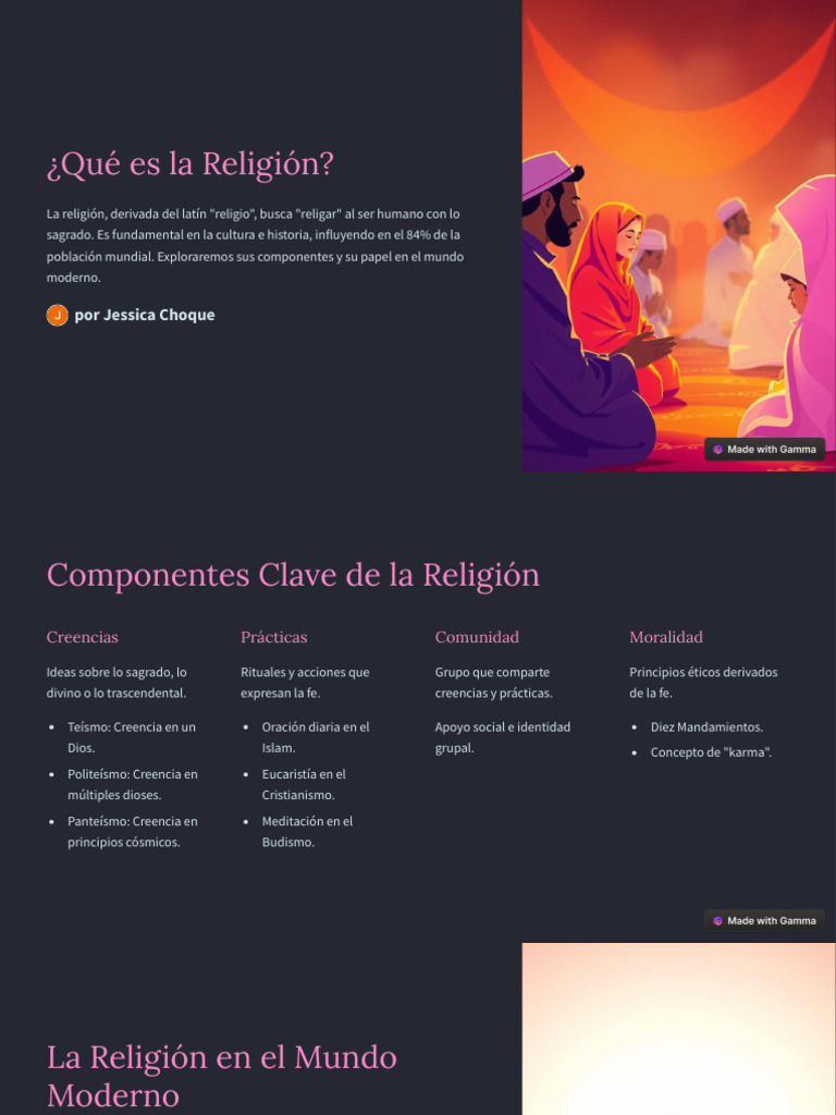 Componentes y Rol de la Religión Hoy | PDF