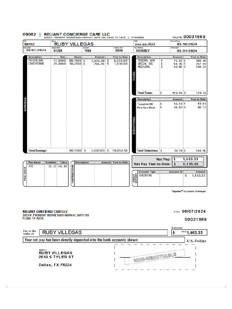 Paycheck A | PDF