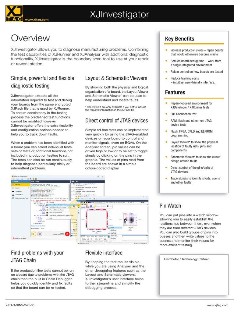 Xjtag Product Sheet - Xjinvestigator en | PDF | Computer Hardware ...