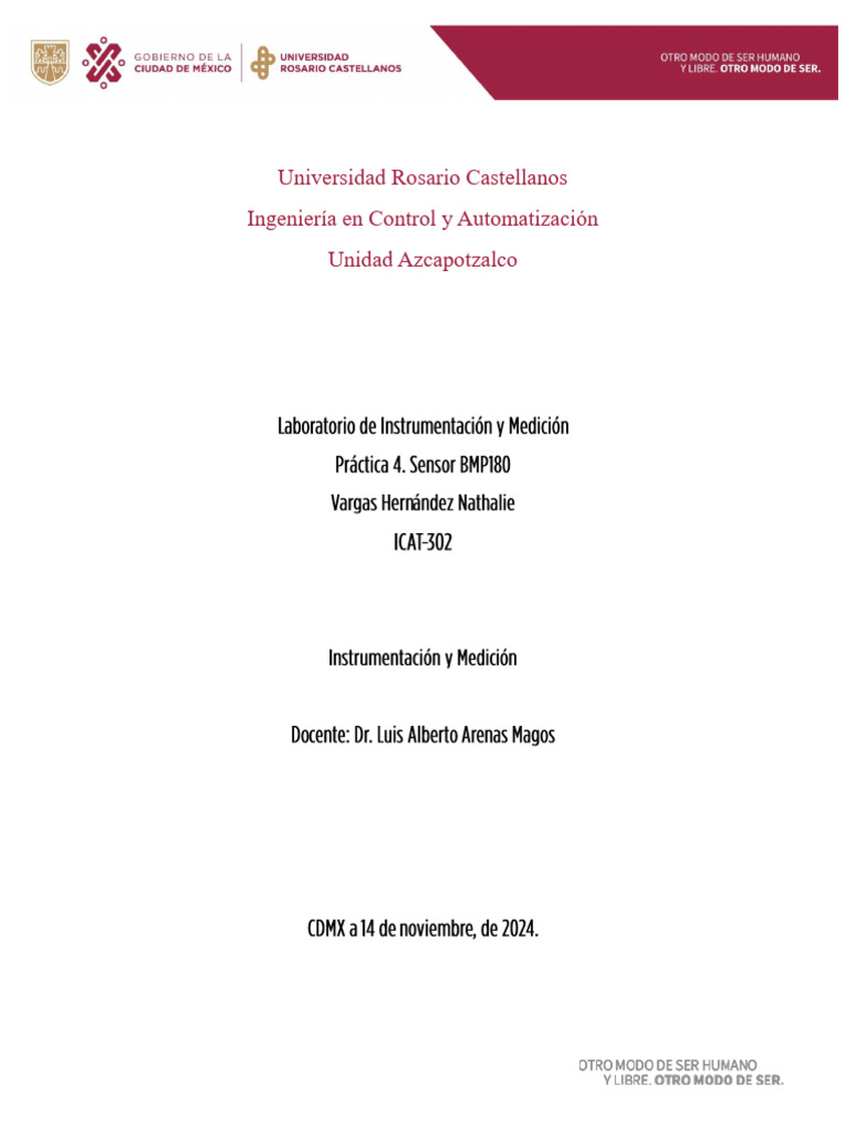 Práctica 4 ICAT-302 | PDF | Presión