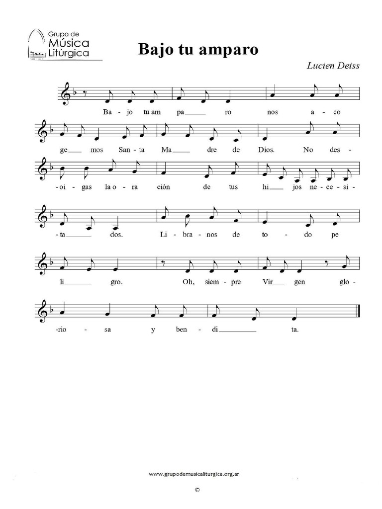 7 Bajo Tu Amparo - GML | PDF