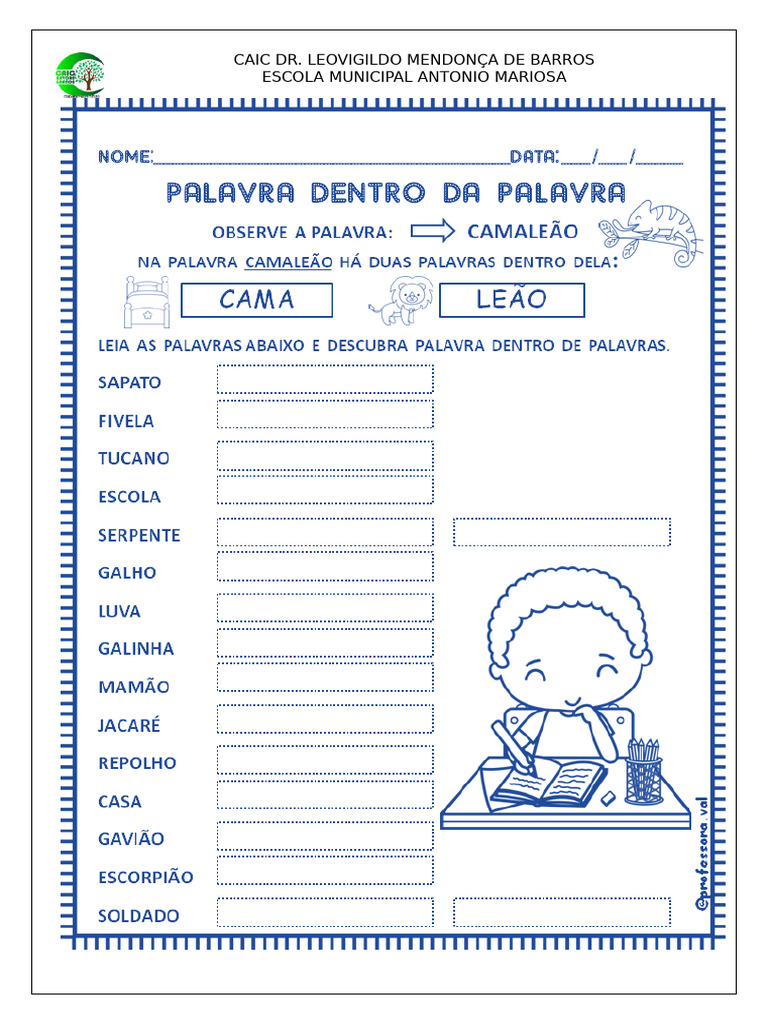 Palavra Dentro Da Palavra | PDF