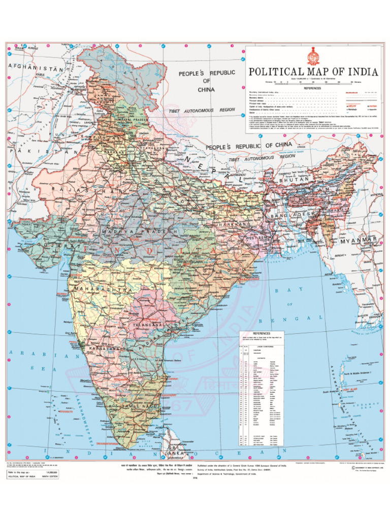 Political Map of India | PDF