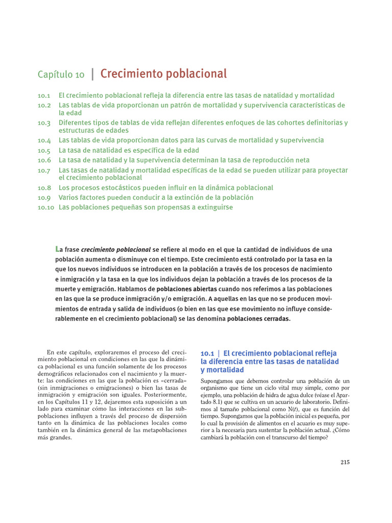 Cap 10 Smith y Smith | PDF | Crecimiento de la población | Ecuaciones