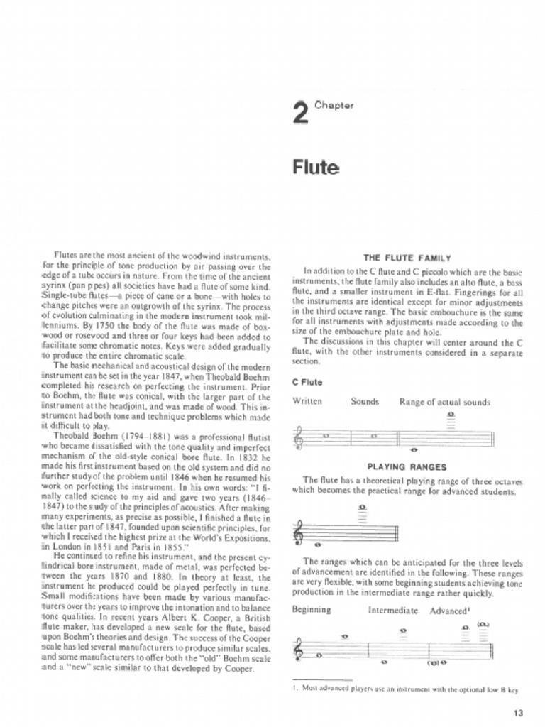 Flute Chapter | PDF