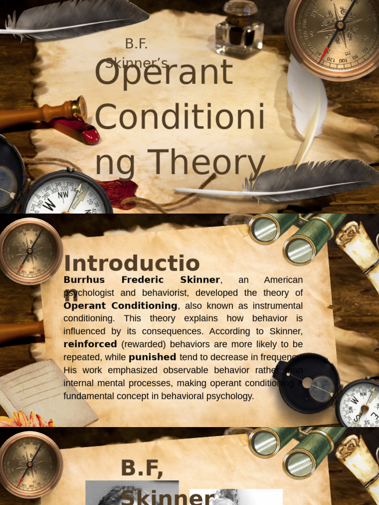 Operant Conditioning Explained by Skinner | PDF | Reinforcement ...