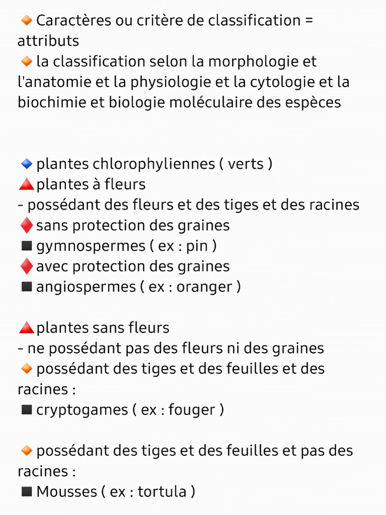 Classification des plantes _231205_011510 | PDF