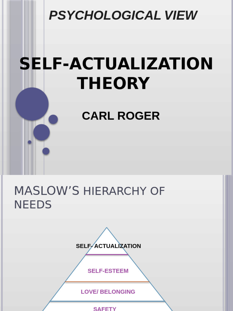 Carl Rogers' Self-Actualization Theory | PDF | Self Actualization | Cognition