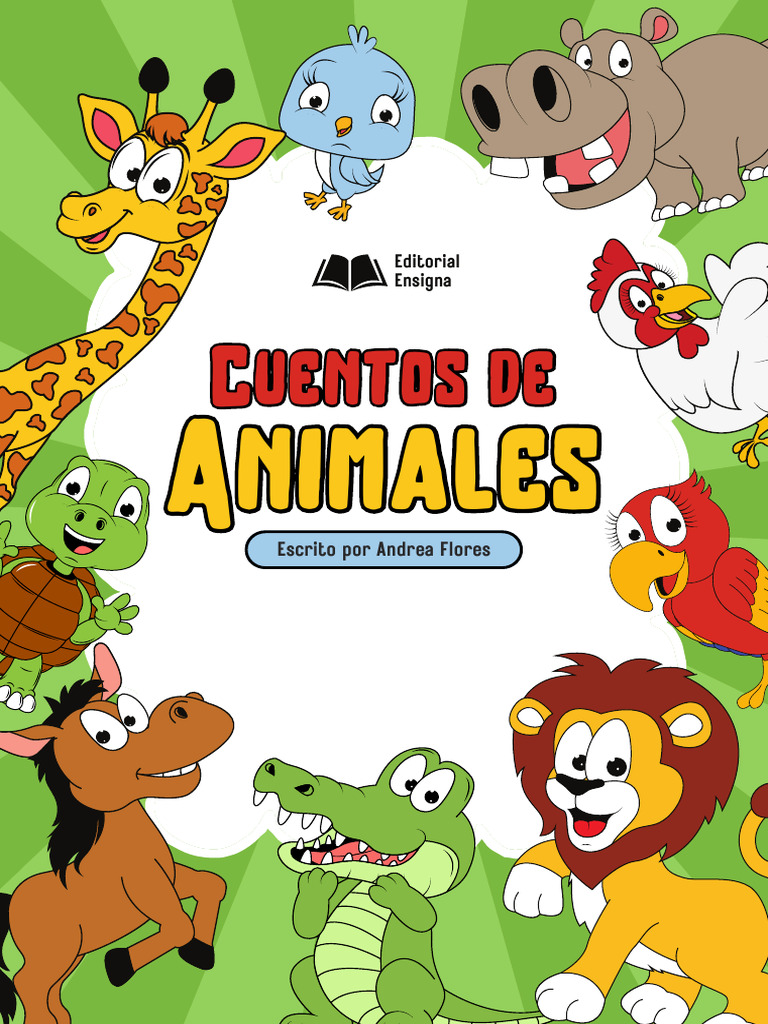Documento A4 Portada de Libro de Cuentos de Animales Infantil Ilustrativo Colorido.pdf | PDF
