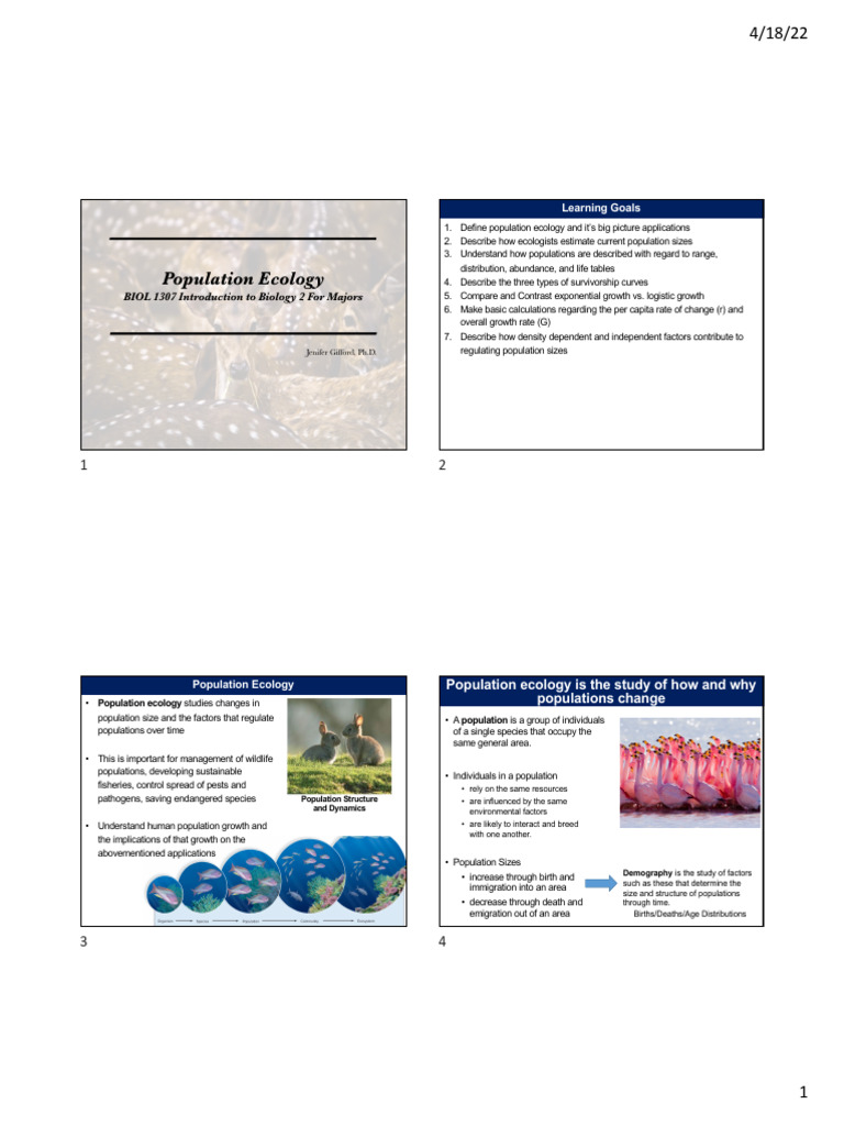 Understanding Population Ecology Concepts | PDF | Ecology | Natural ...