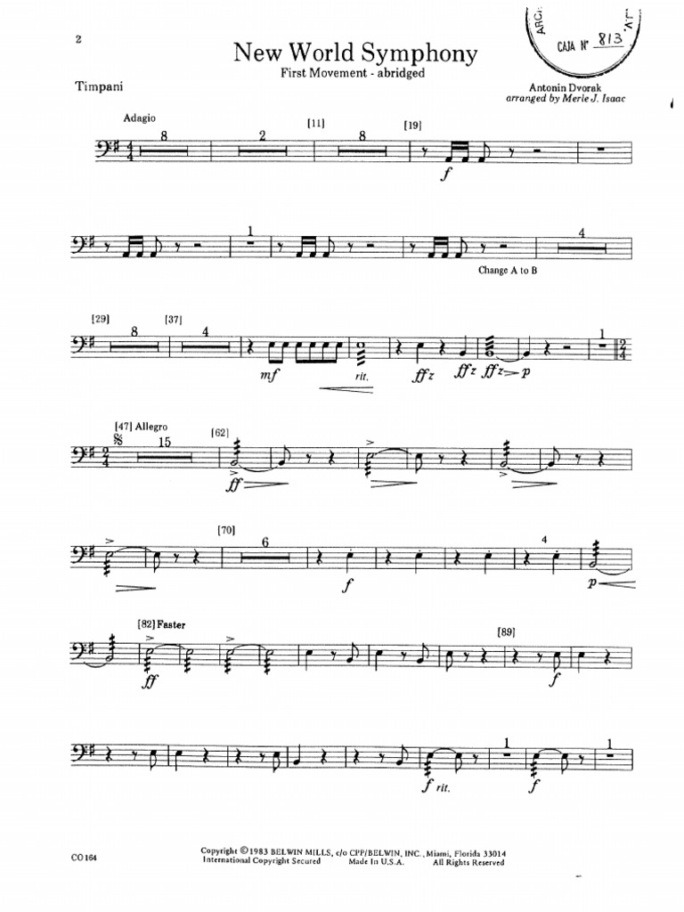 I MOV DVORAK - Timpani | PDF