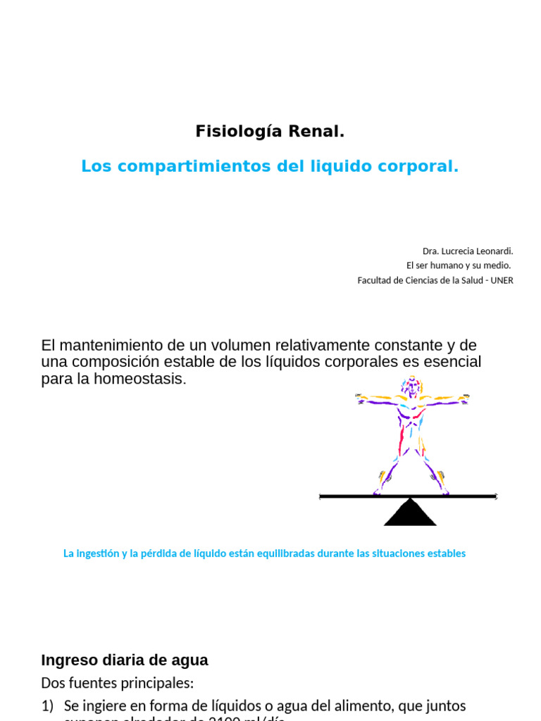 LÃ Quidos Corporales. 2023 | PDF | Ósmosis | Sangre