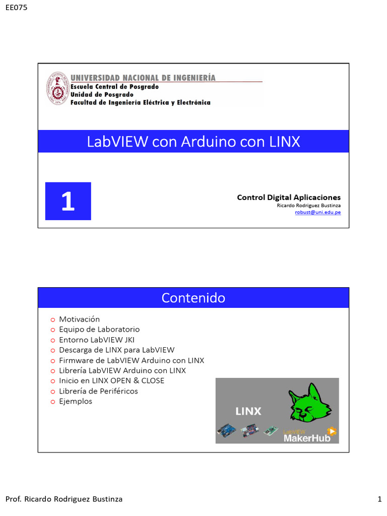 LabVIEW y Arduino con LINX: Guía Práctica | PDF | Ingenieria Eléctrica ...