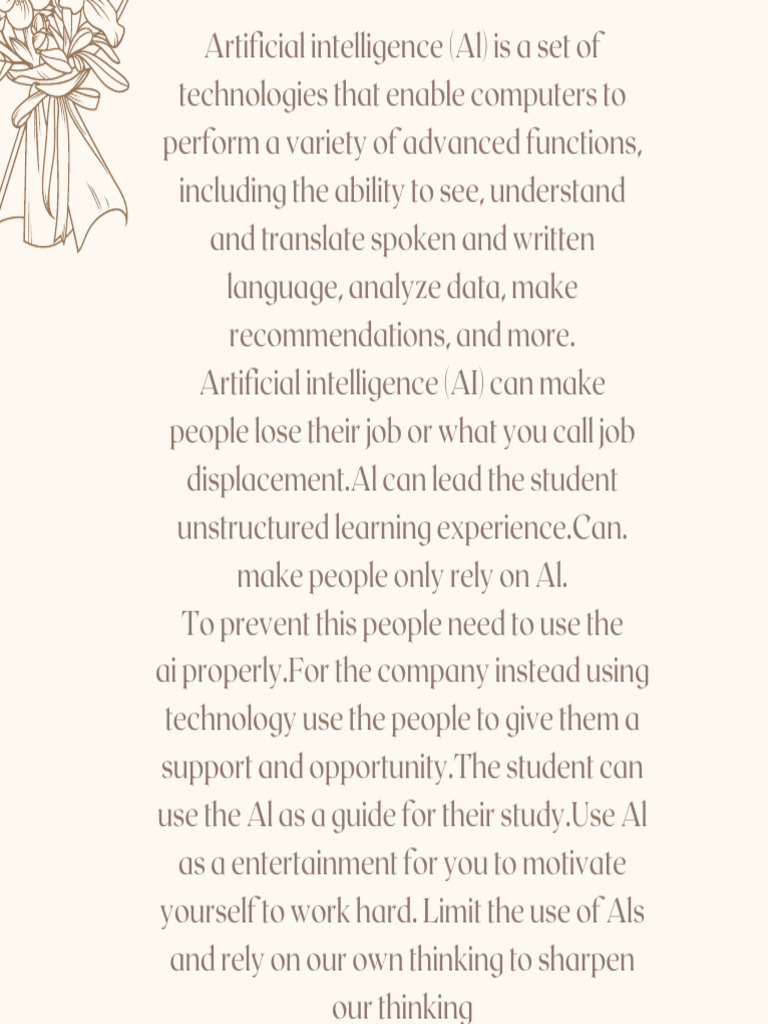 Classnote What Is Ai or Artificial Intelligence | PDF