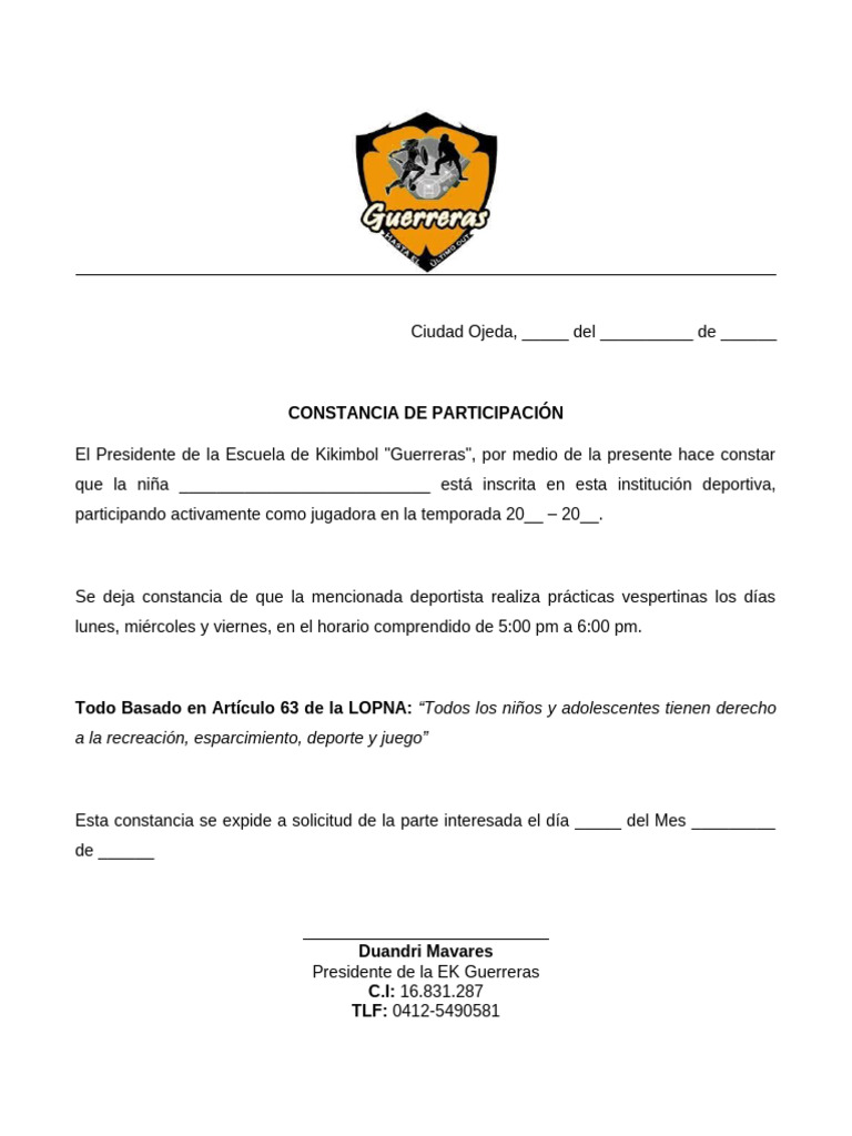 CARTA constancia (1) | PDF