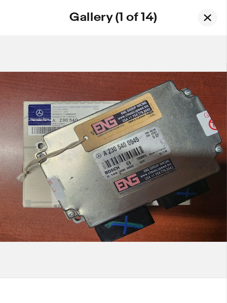 A2305400945 MB-AMG R230 SL500 SL550 SL55 BATT. STABILIZATION CONTROL ...