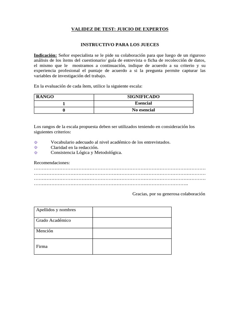 Formato Ejemplo de Validacion | PDF