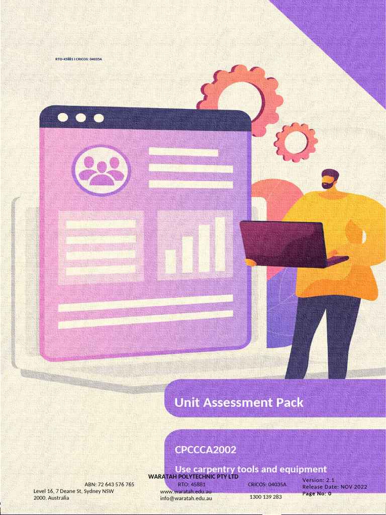 CPCCCA2002 Assessment Pack | PDF | Drill | Abrasive