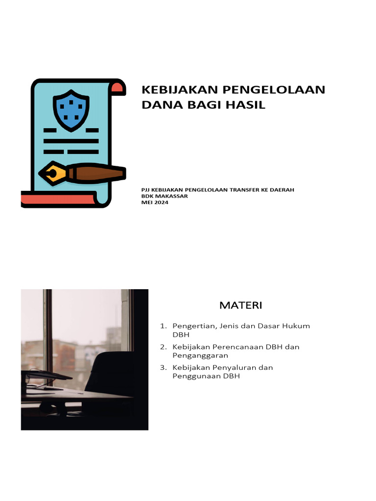 Kebijakan Pengelolaan DBH 2024 Provinsi Jawa Timur | PDF