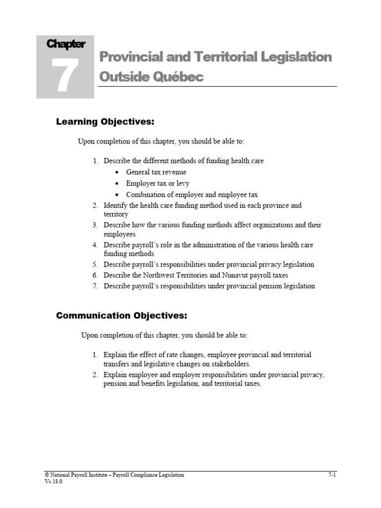 2024 PCL Chapter 7 Provincial and Territorial Legislation Outside ...