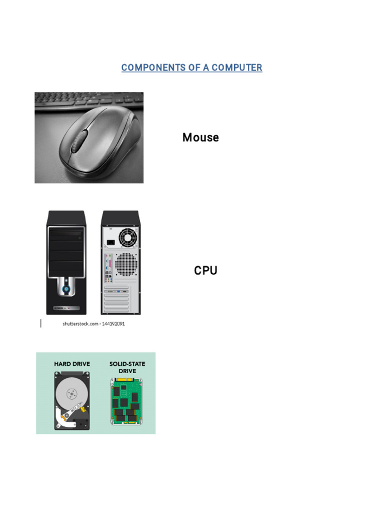Essential Computer Components Guide | PDF