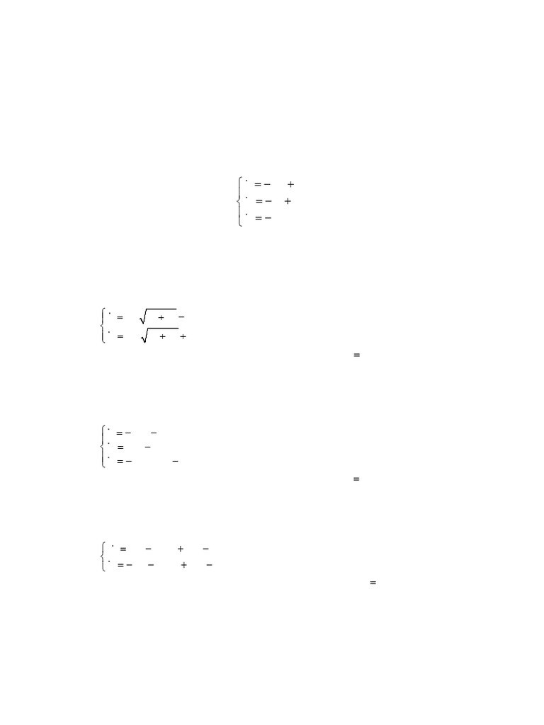 Nonlinear Control Homework Problems | PDF