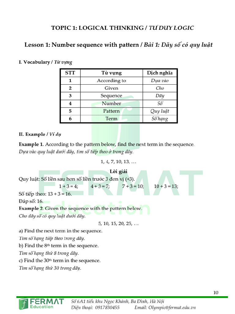 Topic 1 Bài 1 Pdf