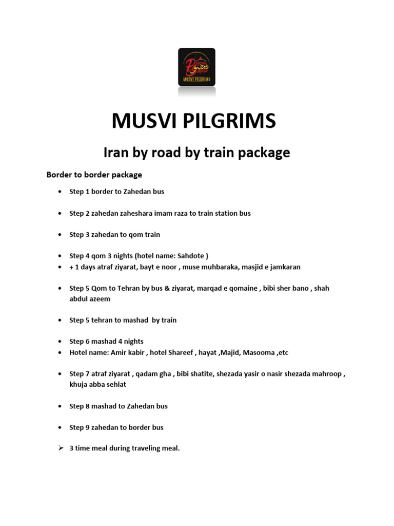 Musvi Pilgrims | PDF