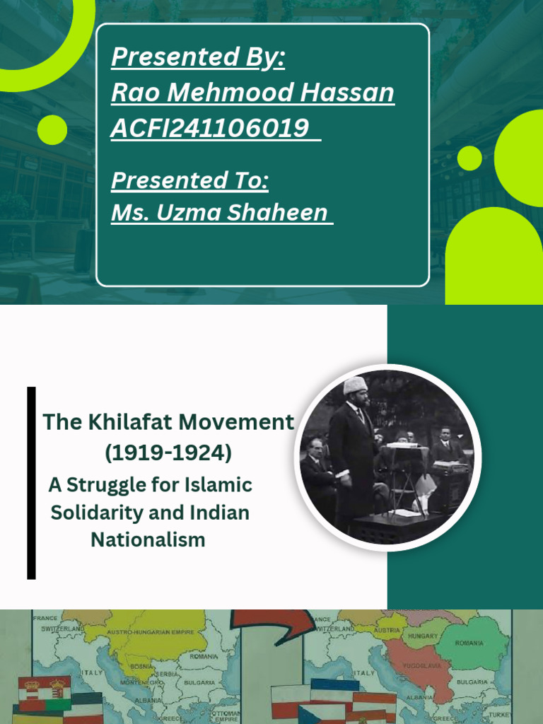 Title The Khilafat Movement (1919-1924) Subtitle A Struggle for Islamic ...