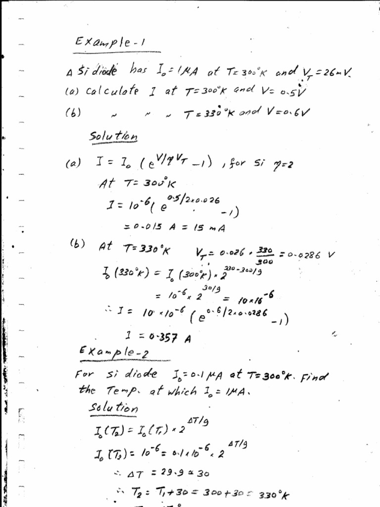 Diode Example 1 | PDF