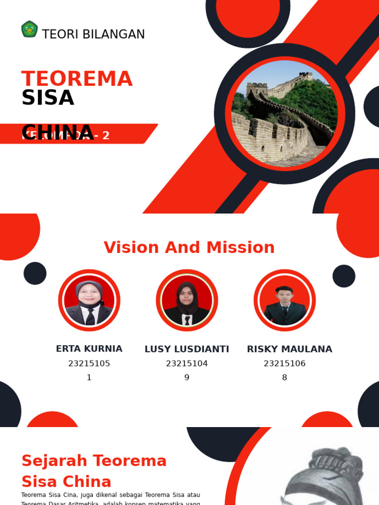 BAB 12_PPT_Teori Sisa Cina (2) | PDF