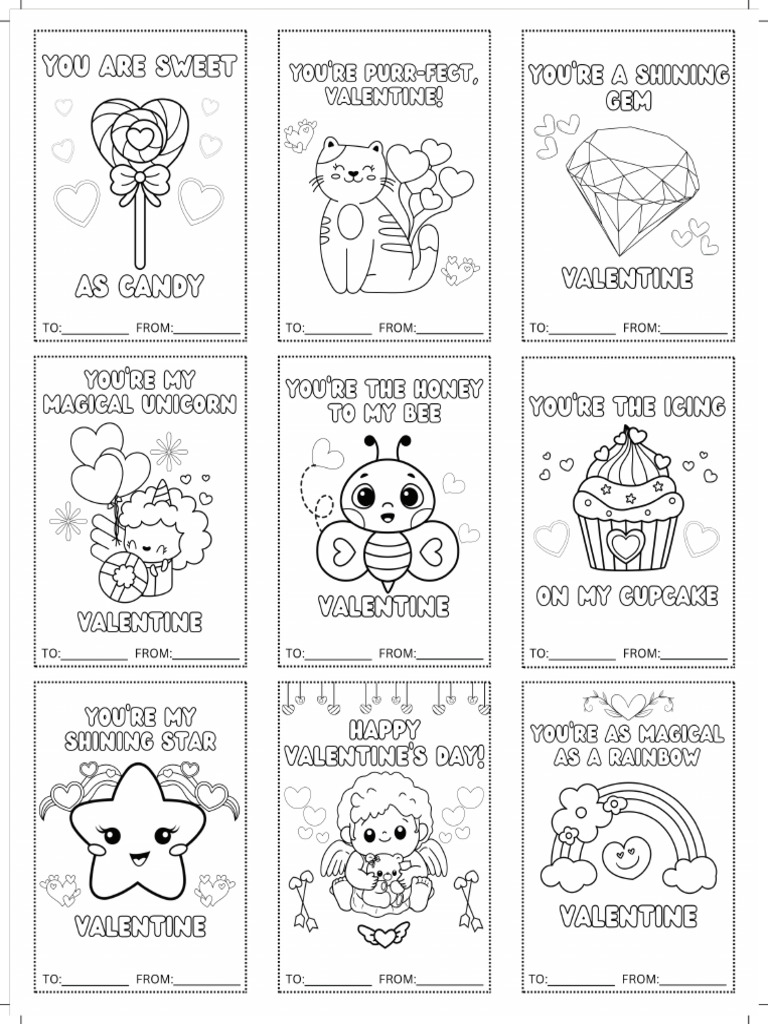 Valentine's Cards For Kids | PDF