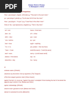 Shakespearean Glossary Terms Explained | PDF | William Shakespeare ...
