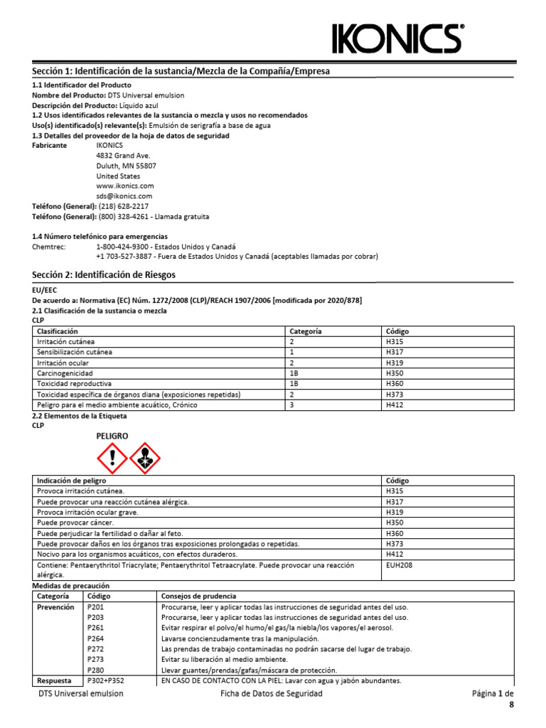 Foto Emulsion DTS-Universal-Emulsion-Safety-Data-Sheet-12-April-2024 ...