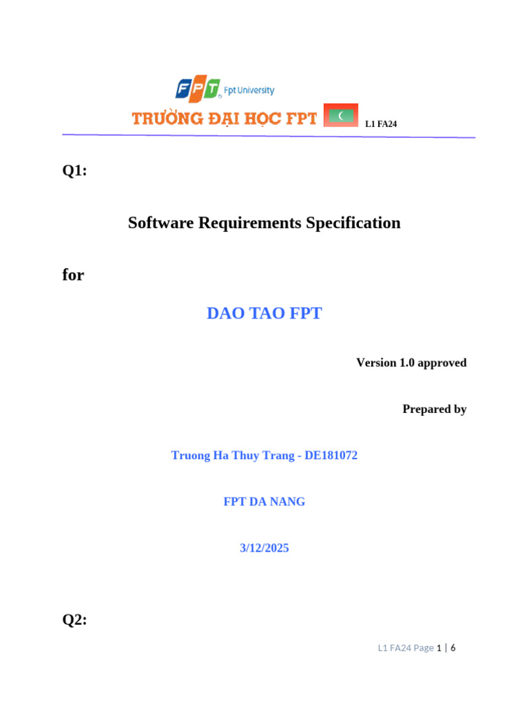 12 - 03 - 2025 - SWR302 PE L1 FA24 Template | PDF | Software | Computing