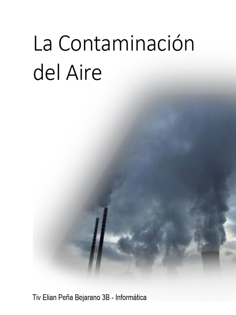 La Contaminación del Aire | PDF