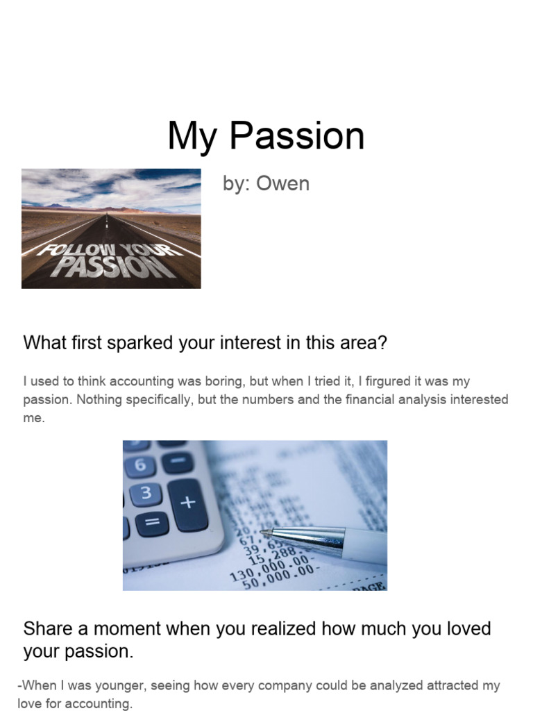 My Passion PDF | PDF