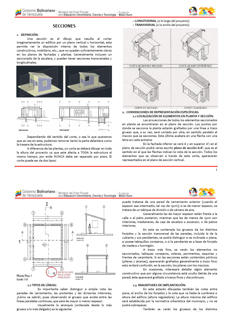 Representación de Cortes en Arquitectura | PDF | pared | Ingeniería de ...