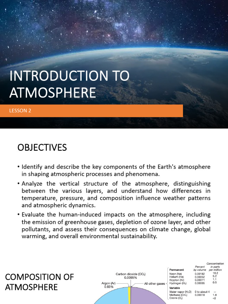 Understanding Earth's Atmosphere Basics | PDF | Atmosphere Of Earth ...