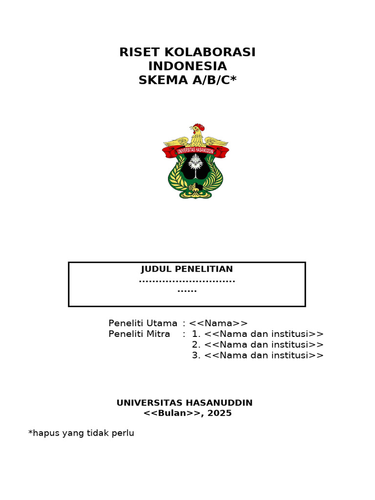 Template Proposal RKI 2025 | PDF