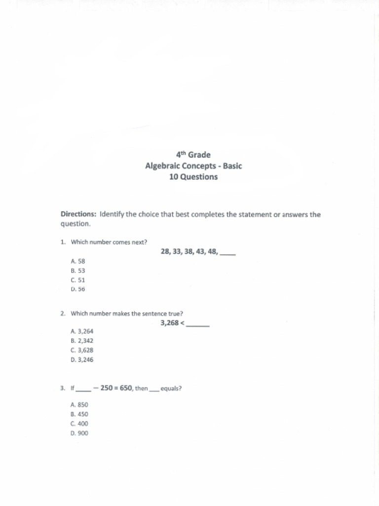 Math Grade4 | PDF