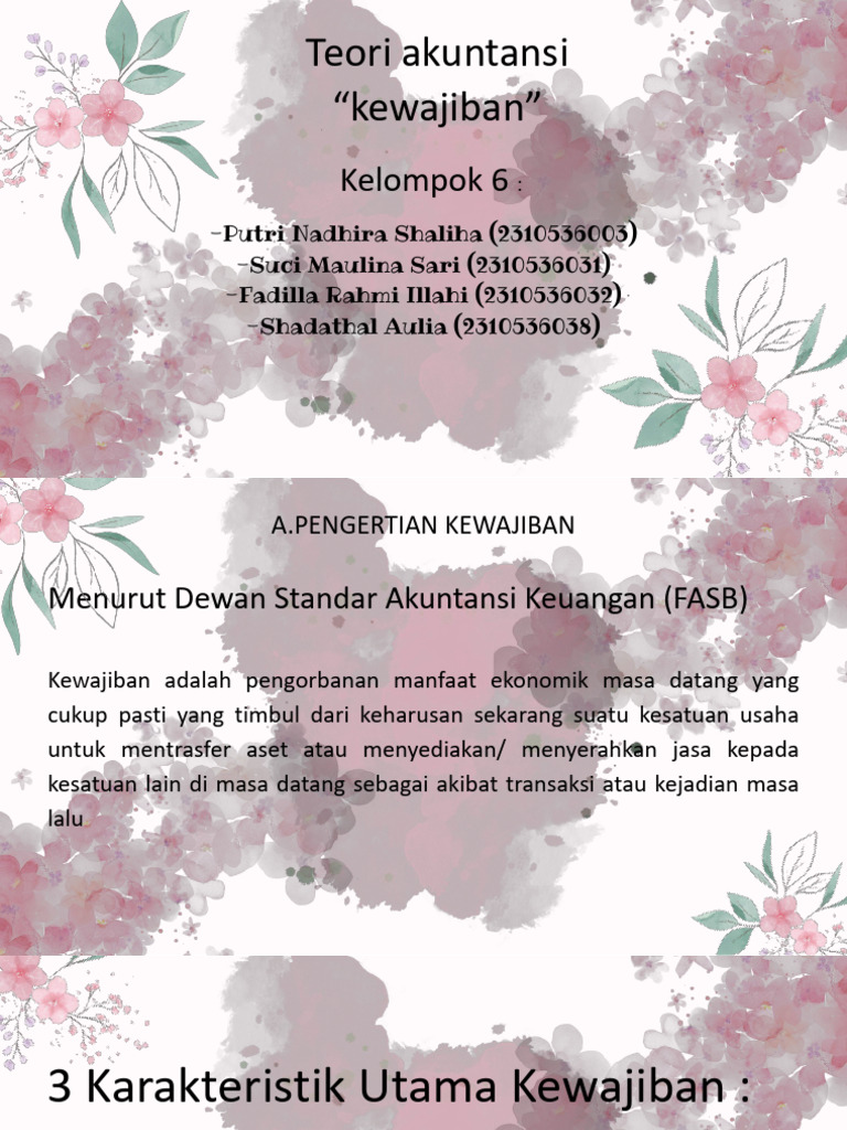 Topik 7 - KEWAJIBAN Kel 6 Intake d3 | PDF