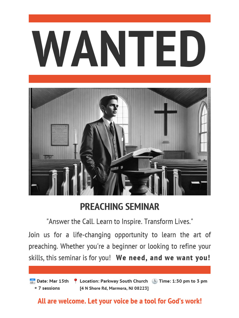 Preaching Serminar Invitation | PDF