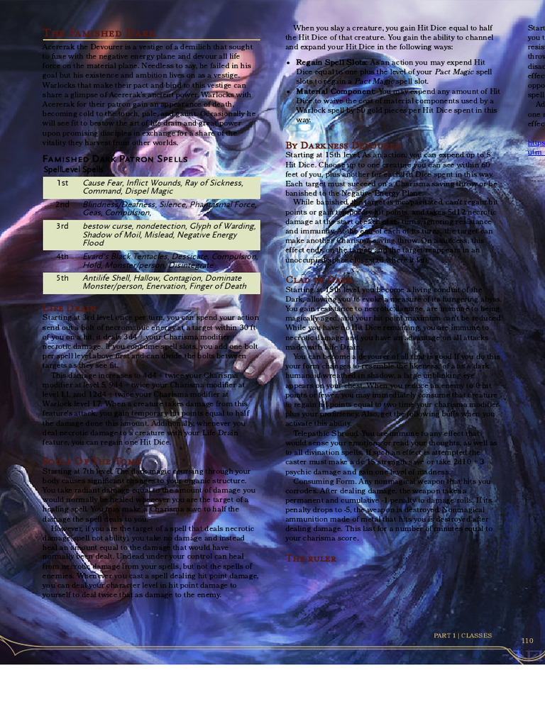 Acererak's Warlock Invocations Guide | PDF